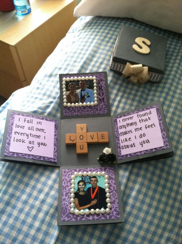 Romantic Scrapbook Ideas For Girlfriend Boyfriend Scrapbook Romantic Gift Garang