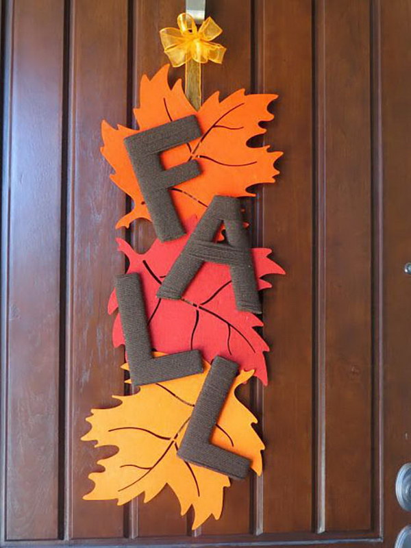 20 Awesome DIY Fall Door Decorations Hative