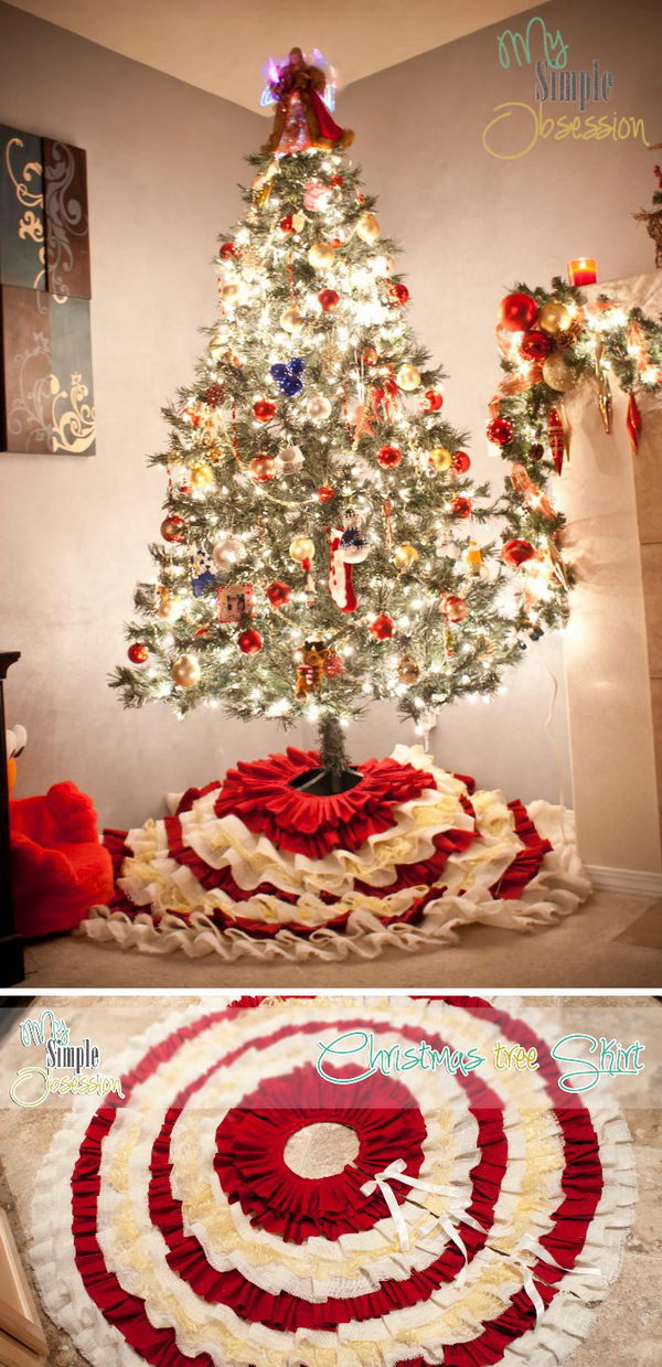 35 DIY Christmas Tree Skirt Ideas 2023 35 DIY Christmas Tree Skirt Ideas 2023