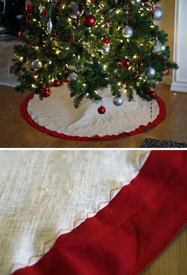35 DIY Christmas Tree Skirt Ideas Hative 35 DIY Christmas Tree Skirt Ideas Hative